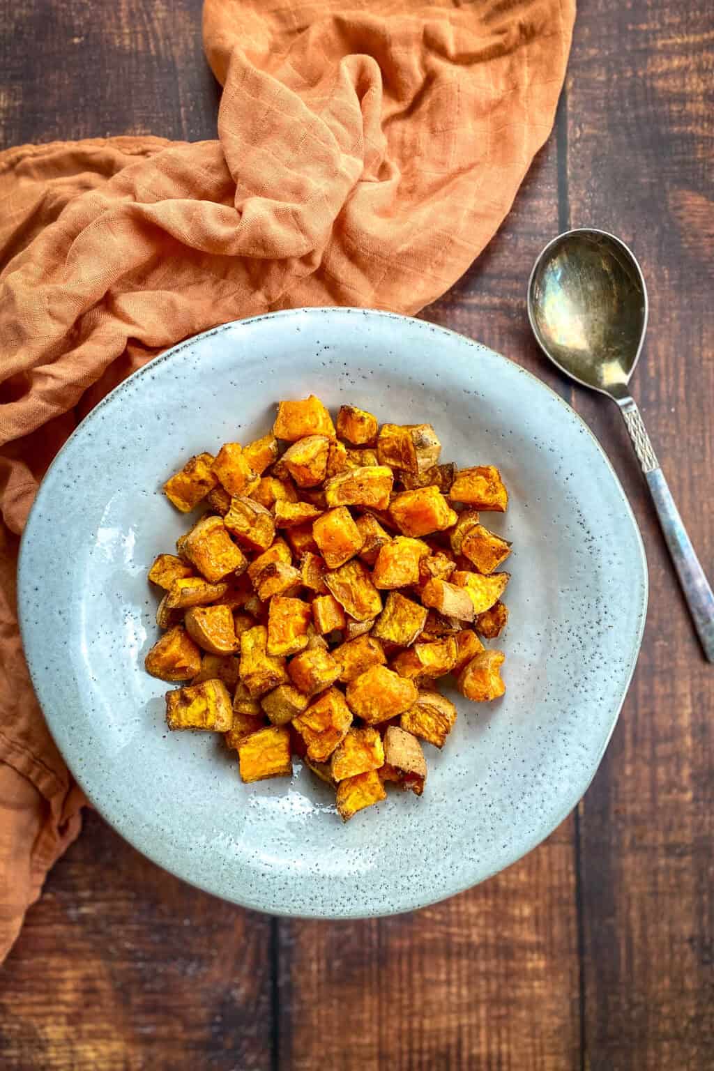 Air Fryer Cubed Sweet Potatoes - airfryerveg.com