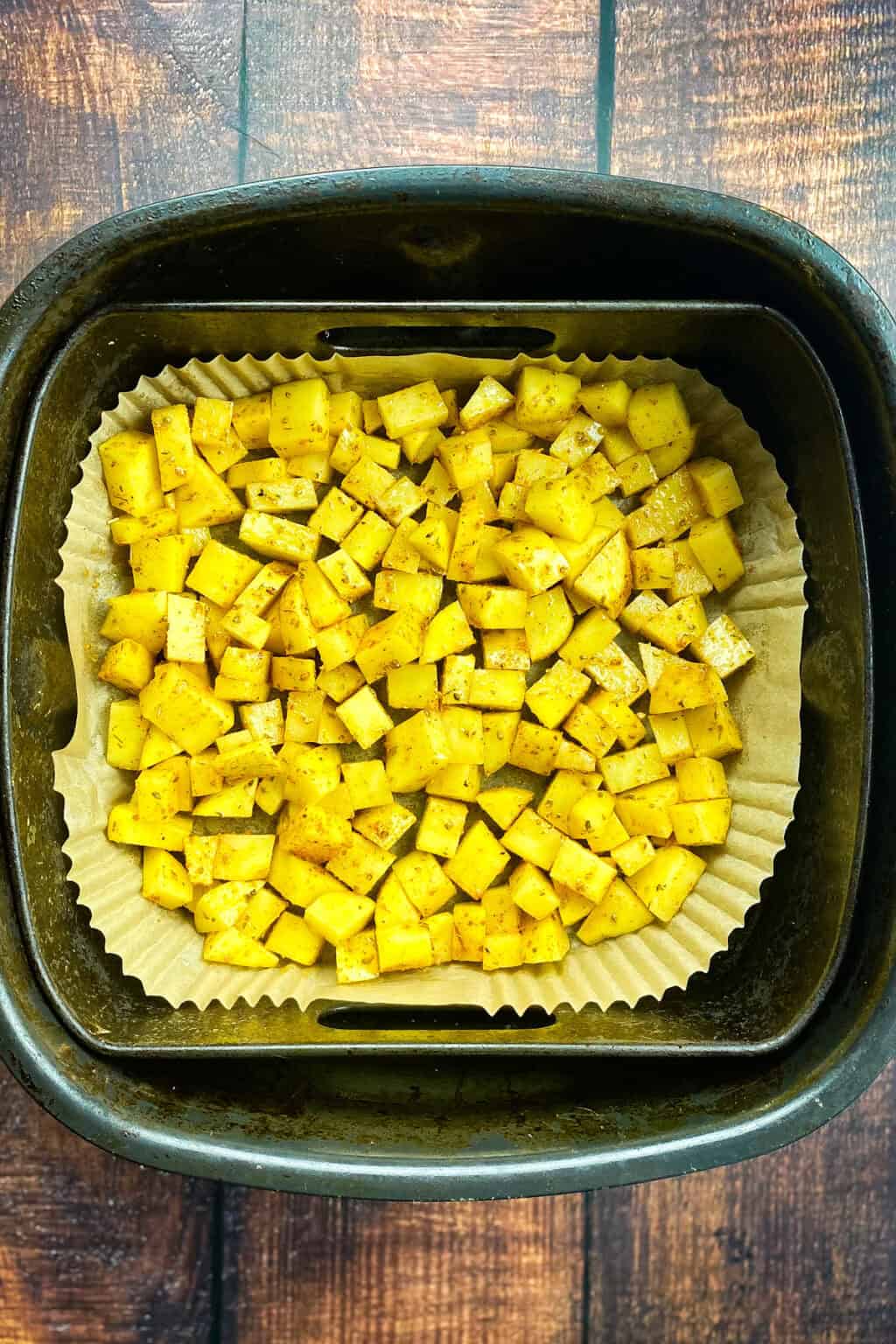 Air Fryer Cubed Potatoes - airfryerveg.com